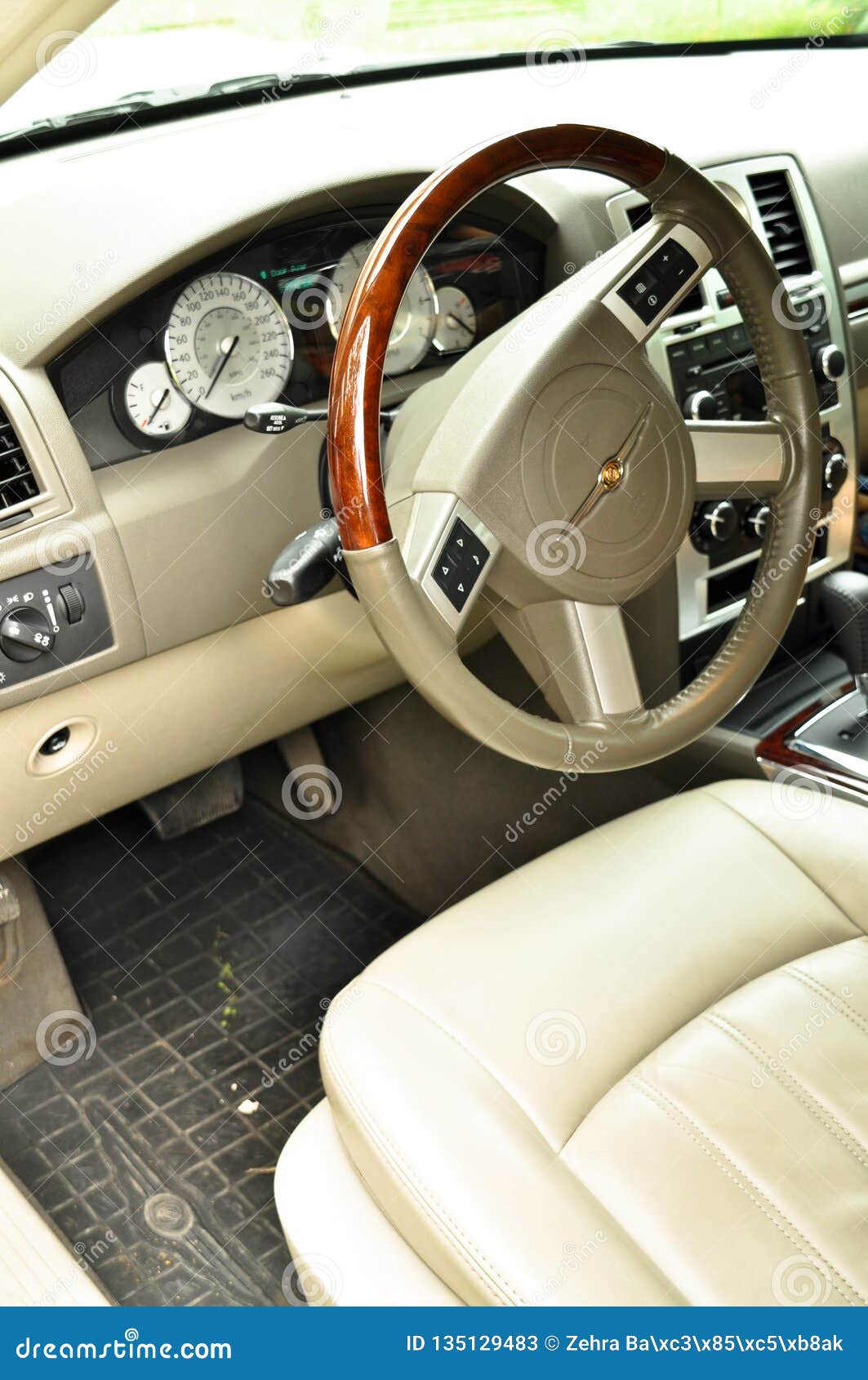 Chrysler Steering and Display Panels Editorial Stock Photo - Image of ...