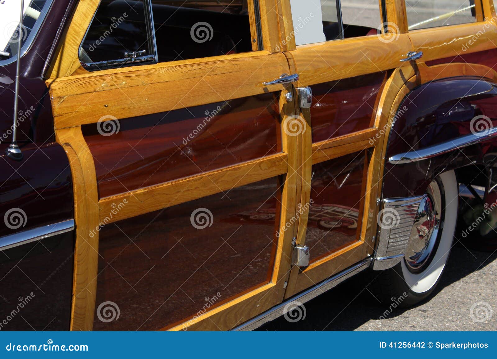 1950 Chrysler woody stock photo. Image of drivers, driver - 41256442