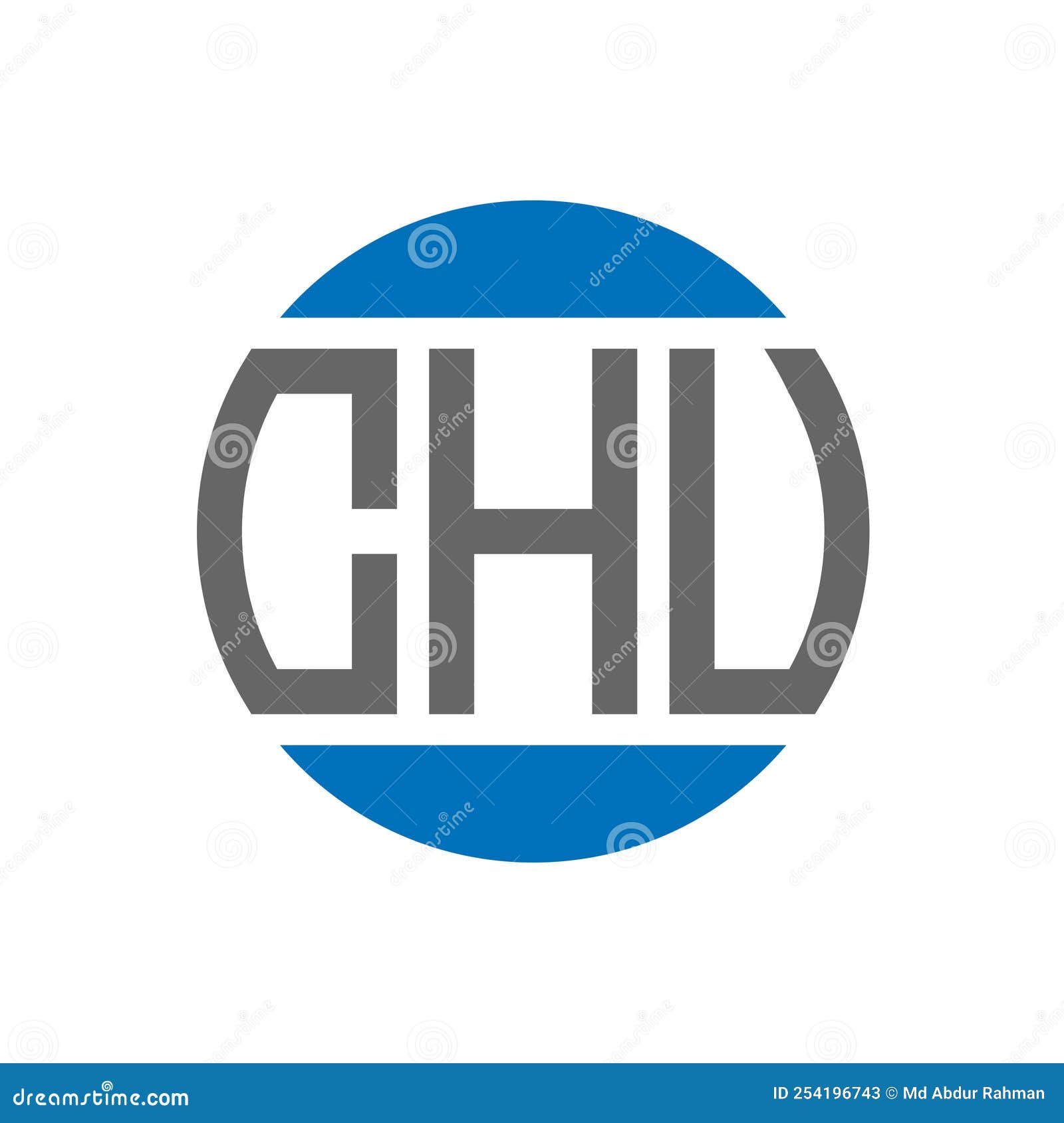 CHU Letter Logo Design On White Background. CHU Creative Initials ...