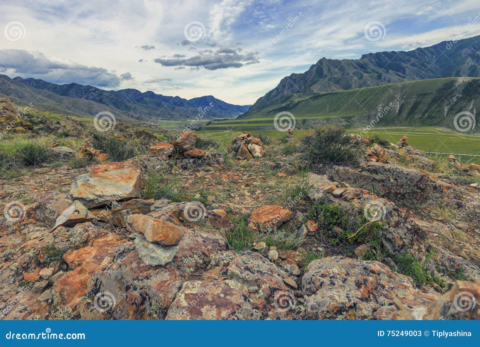 Chu valley stock image. Image of beauty, outdoors, mountains - 75249003