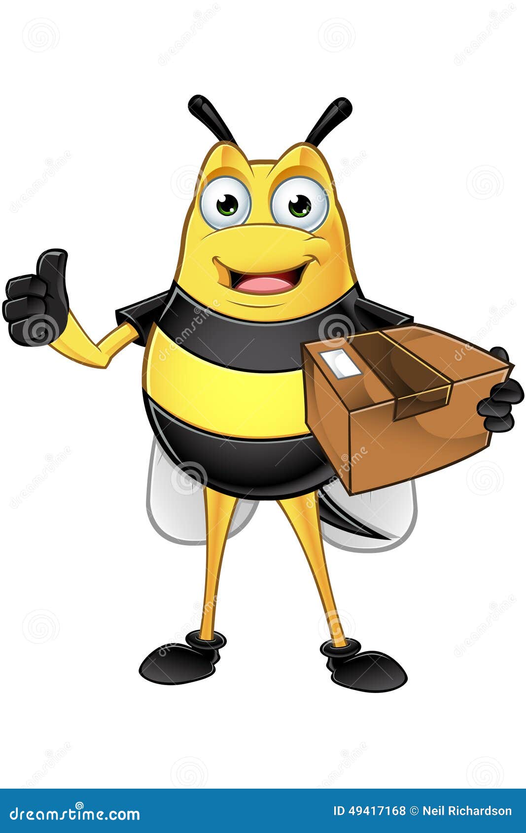 Chubby Bee Character stock vector. Illustration of honey - 49417168