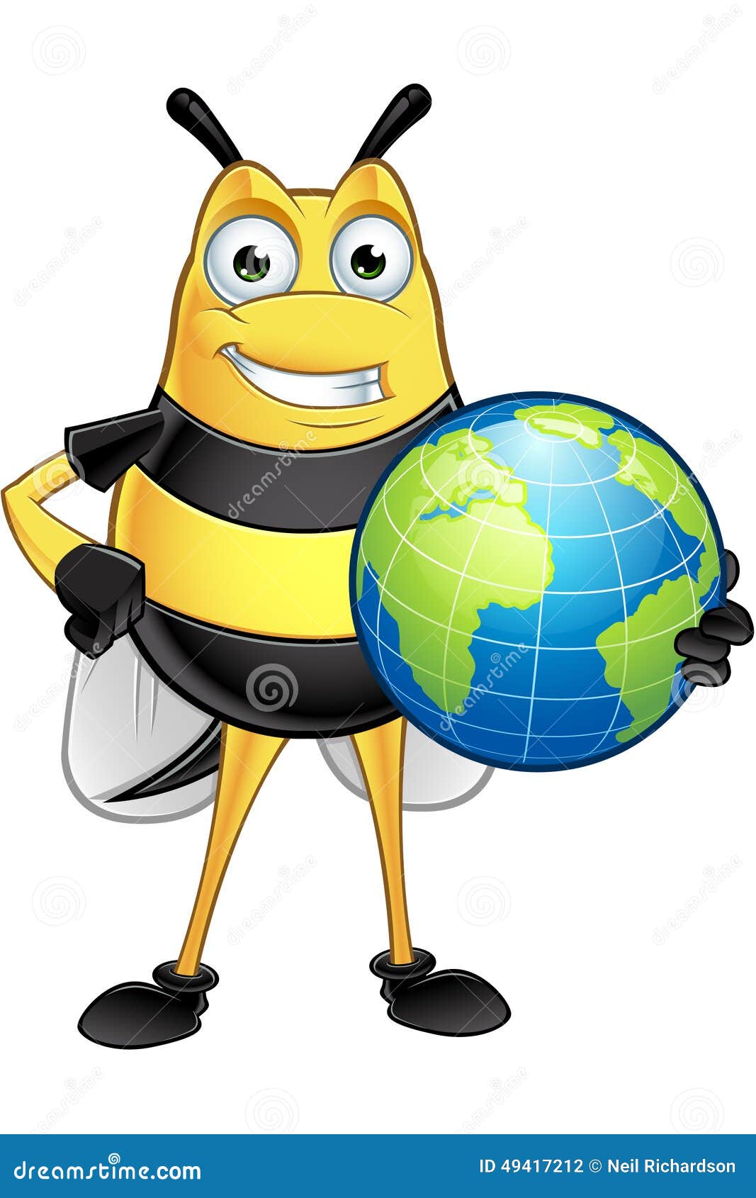 Chubby Bee Character stock vector. Illustration of honey - 49417212