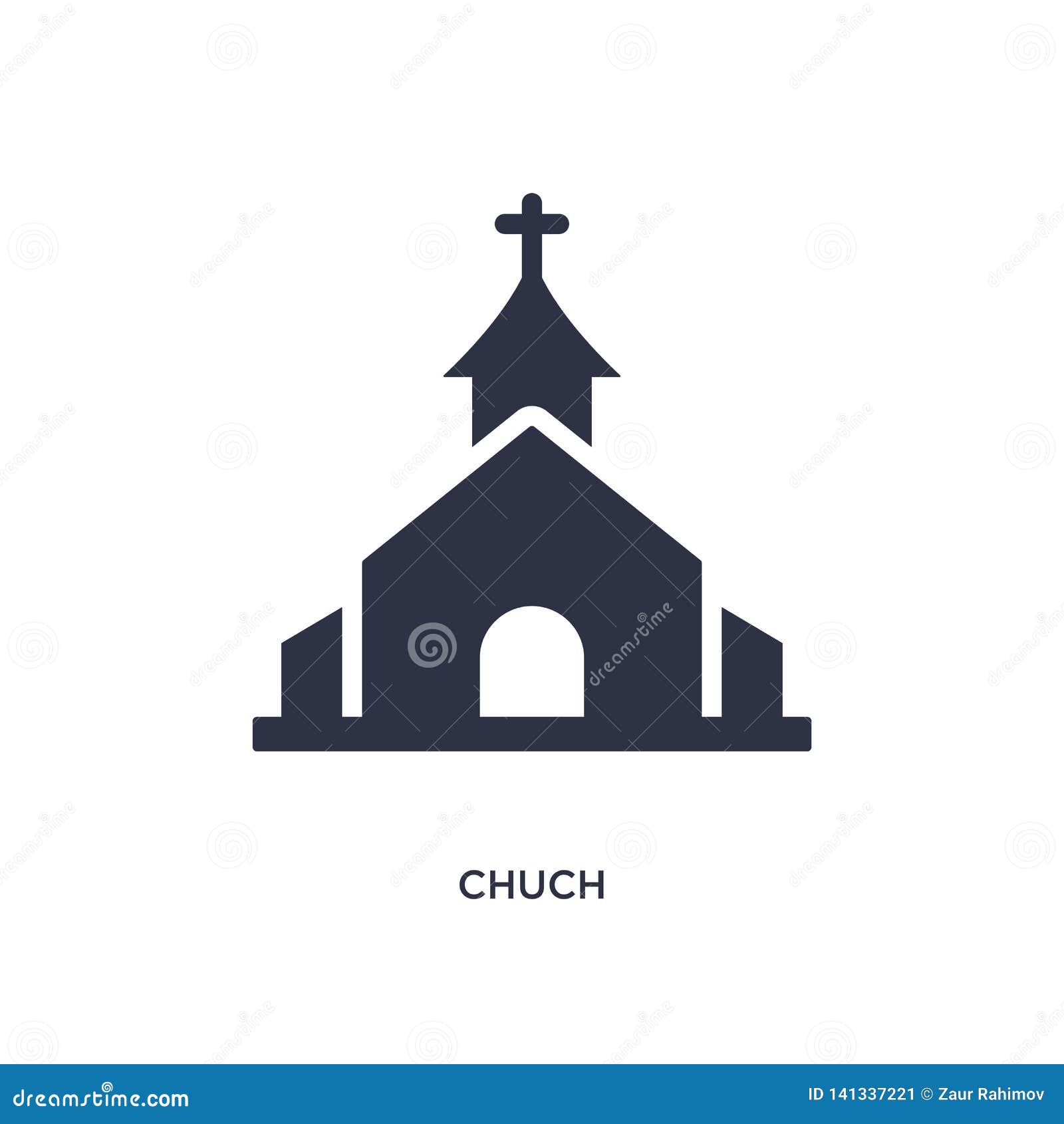 Chuch Icon on White Background. Simple Element Illustration from ...