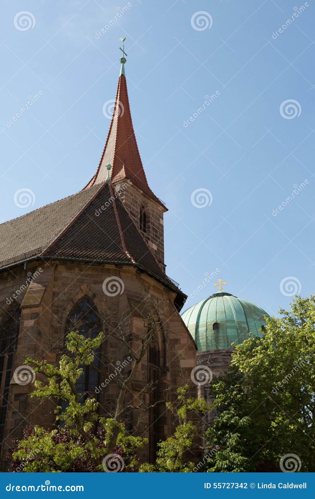Chuch, Nuremberg, Germany stock photo. Image of nuremberg - 55727342