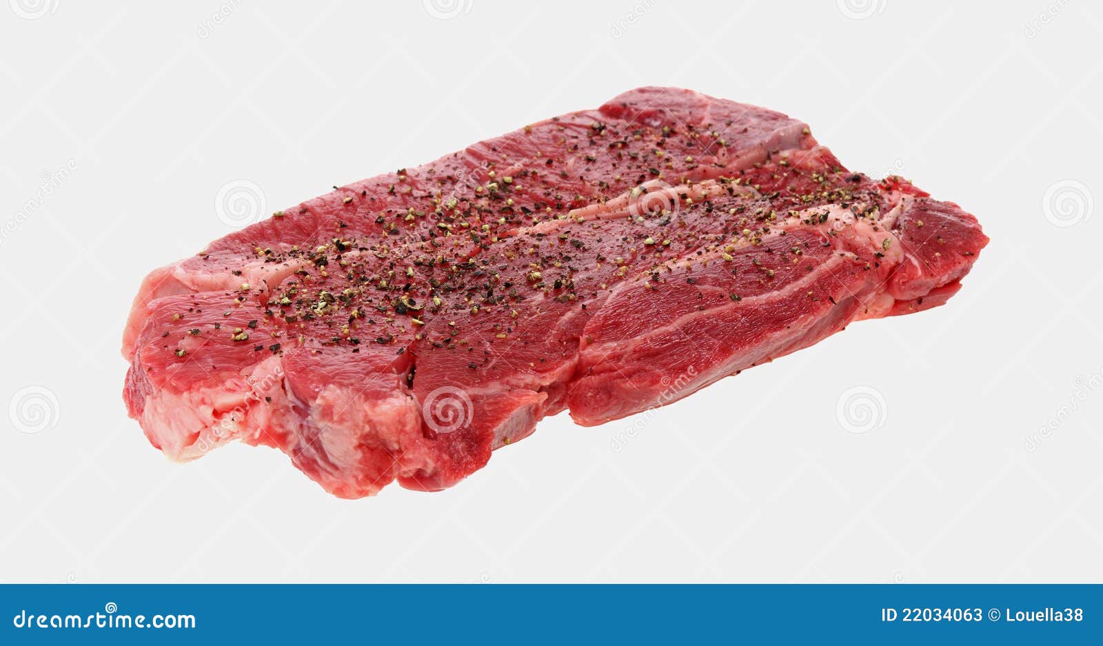 Chuck Steak Seasoned Side View Stock Image - Image of marbled, food ...