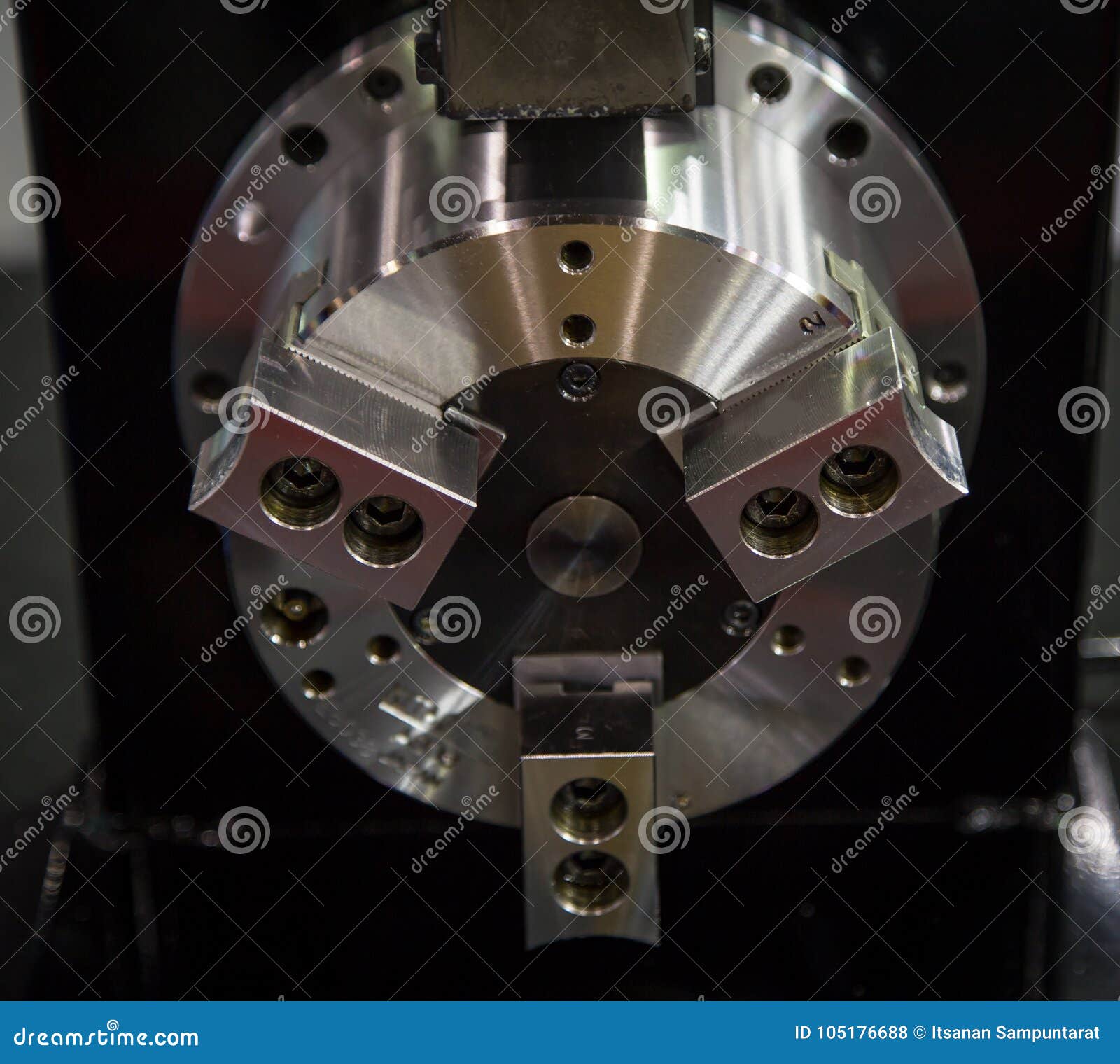 Chuck three jaws stock photo. Image of running, machine - 105176688