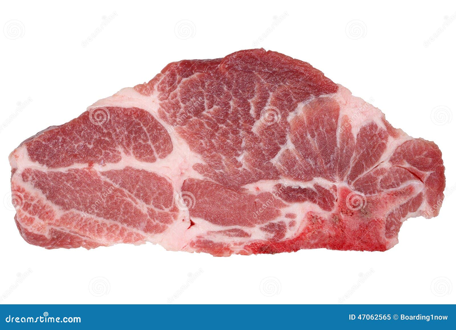 Chuleta Cruda De La Chuleta De Cerdo Aislada Imagen de archivo - Imagen ...