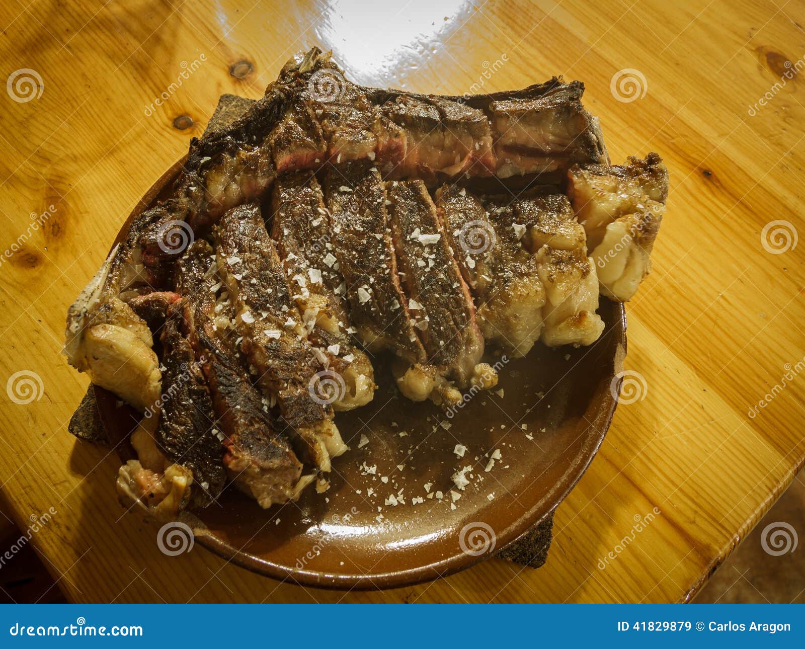 Chuleton stock image. Image of fiorentina, knife, meal - 41829879