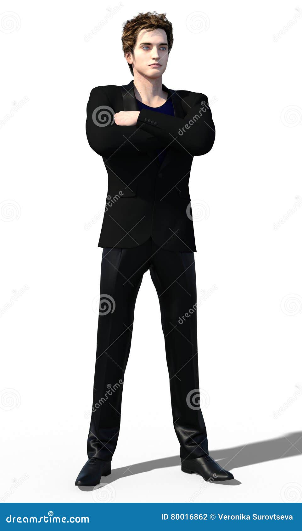 Chulo en negro stock de ilustración. Ilustración de individuo - 80016862