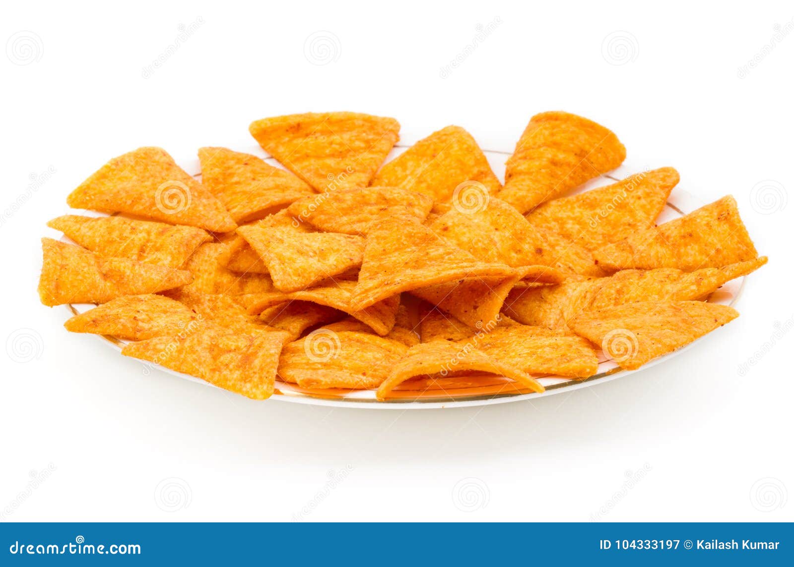 Triangle Chips stock image. Image of namkin, baked, freshness - 104333197