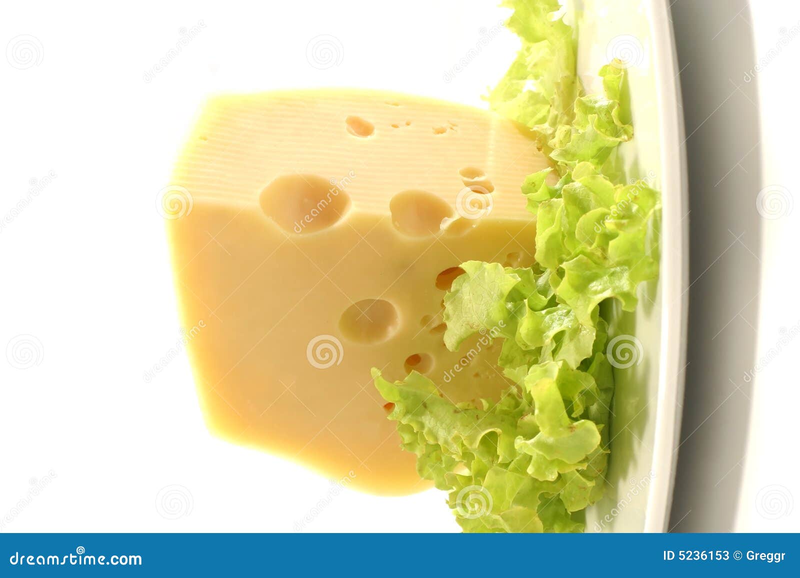 Chunk of Cheese and Lettuce Stock Image - Image of camembert, isolated ...
