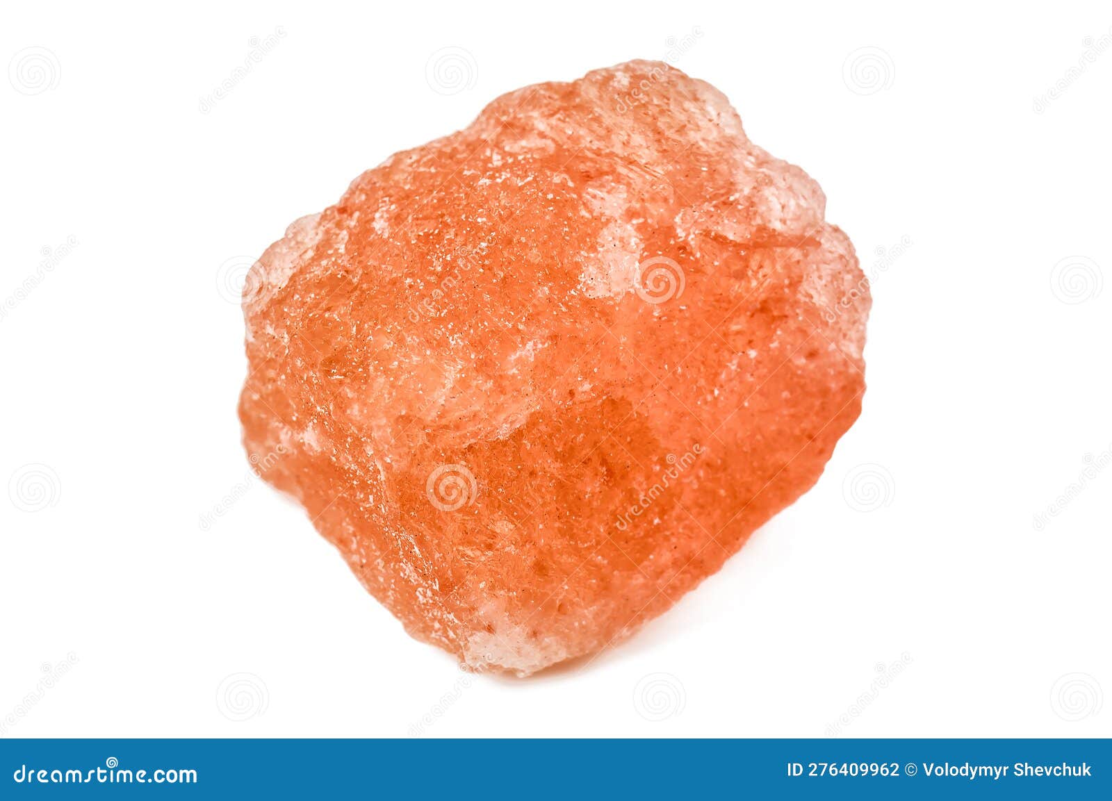 Chunk of Red Himalayan Rock Salt (or Himalayan Red Salt ) on White ...