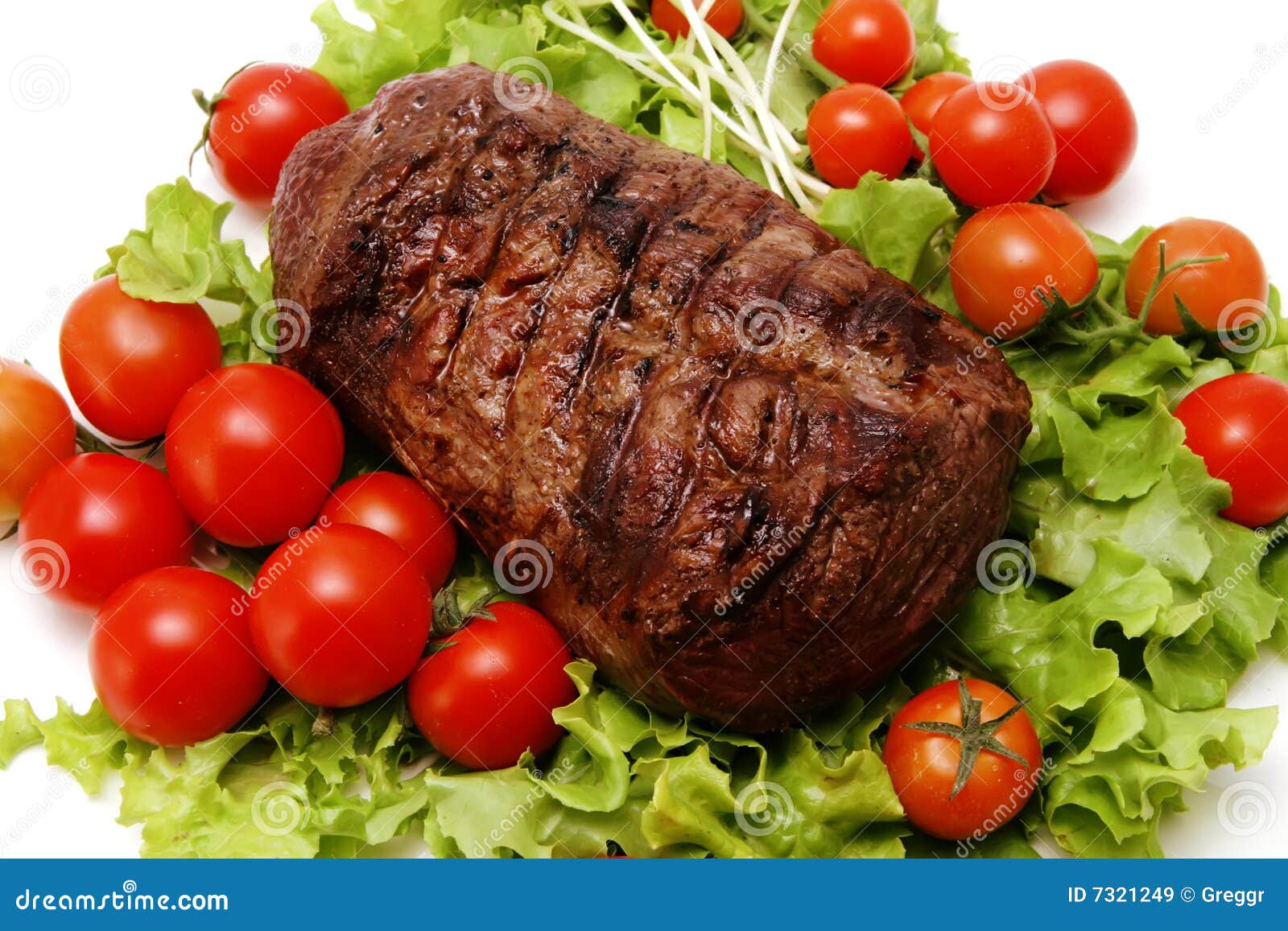Chunk of roast meat stock image. Image of meal, fresh - 7321249