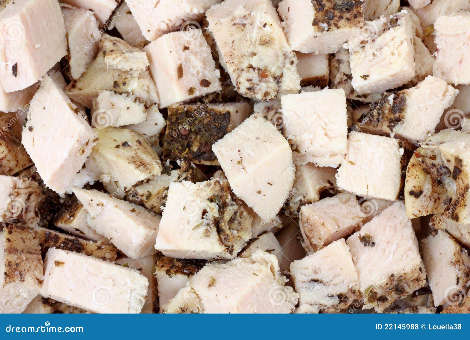 Chunks of Chicken Breast Close View Stock Photo - Image of healthy ...