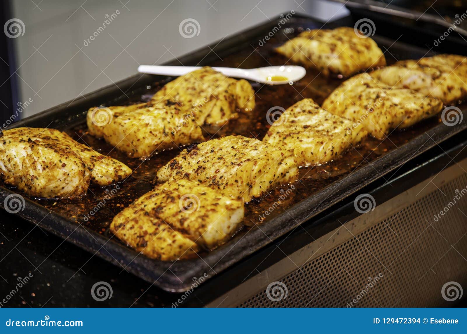 Chunks of cod stock photo. Image of lunch, flag, delicious - 129472394