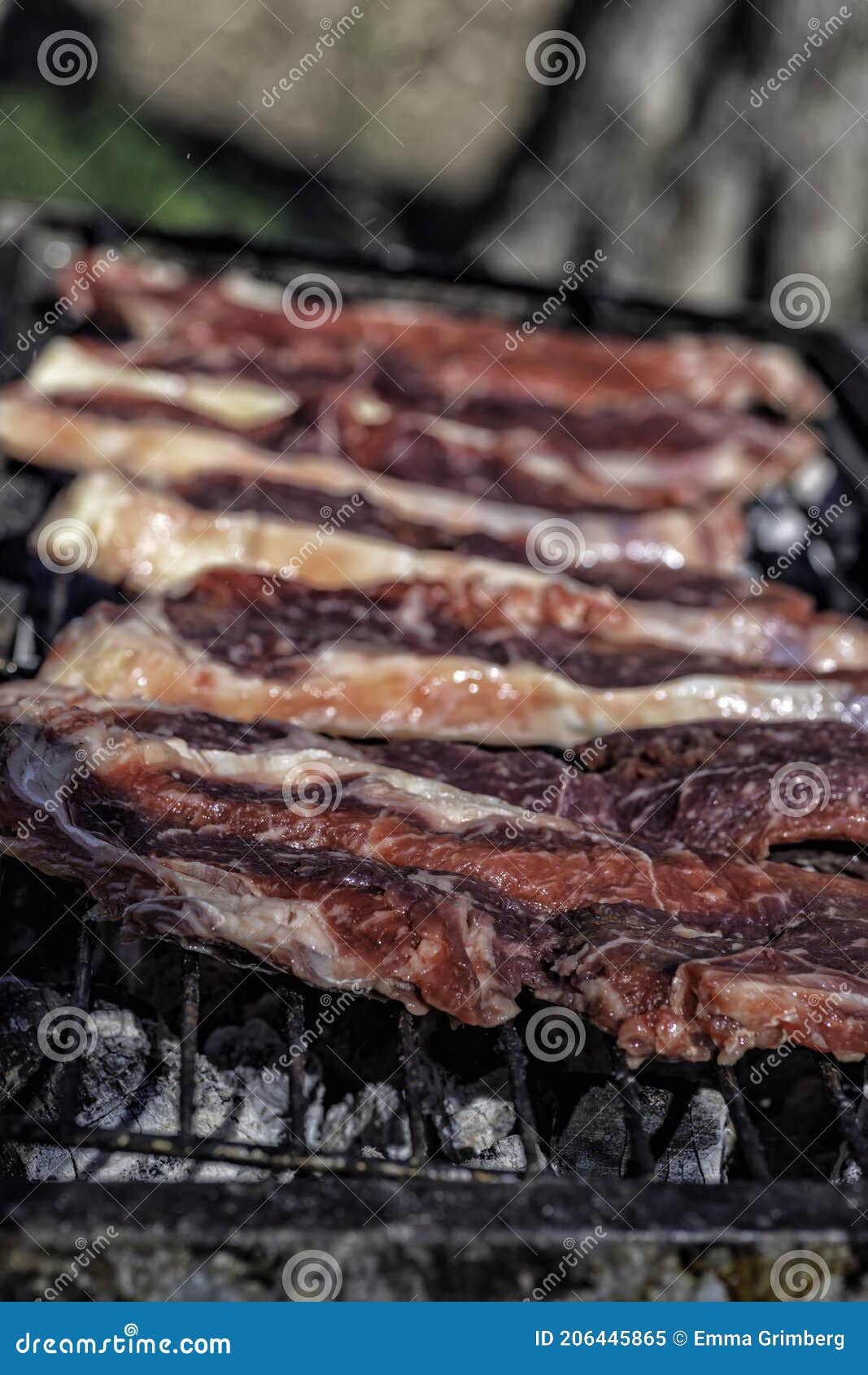 Chunks of Fresh Meat Ready for Barbecue Close-up Stock Image - Image of ...