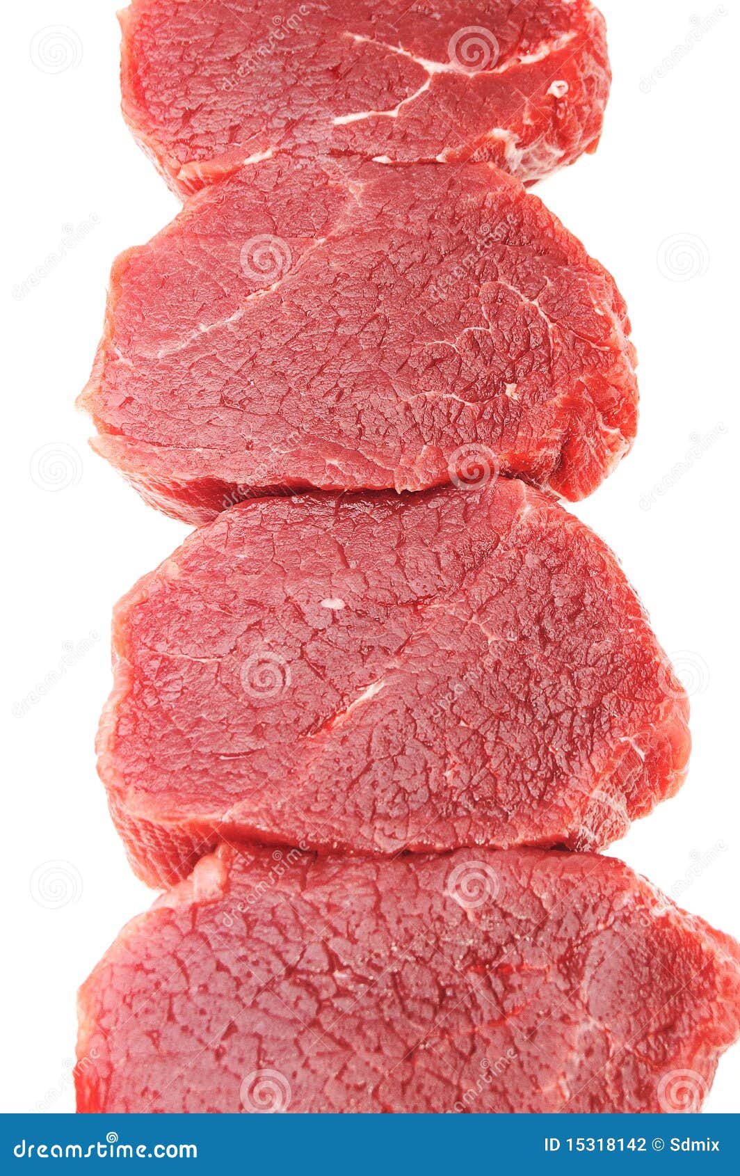 Chunks of meat stock photo. Image of uncooked, marbled - 15318142