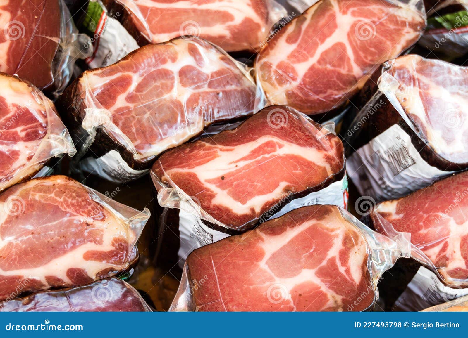 Chunks of Packaged Raw Meat Stock Photo - Image of view, lots: 227493798