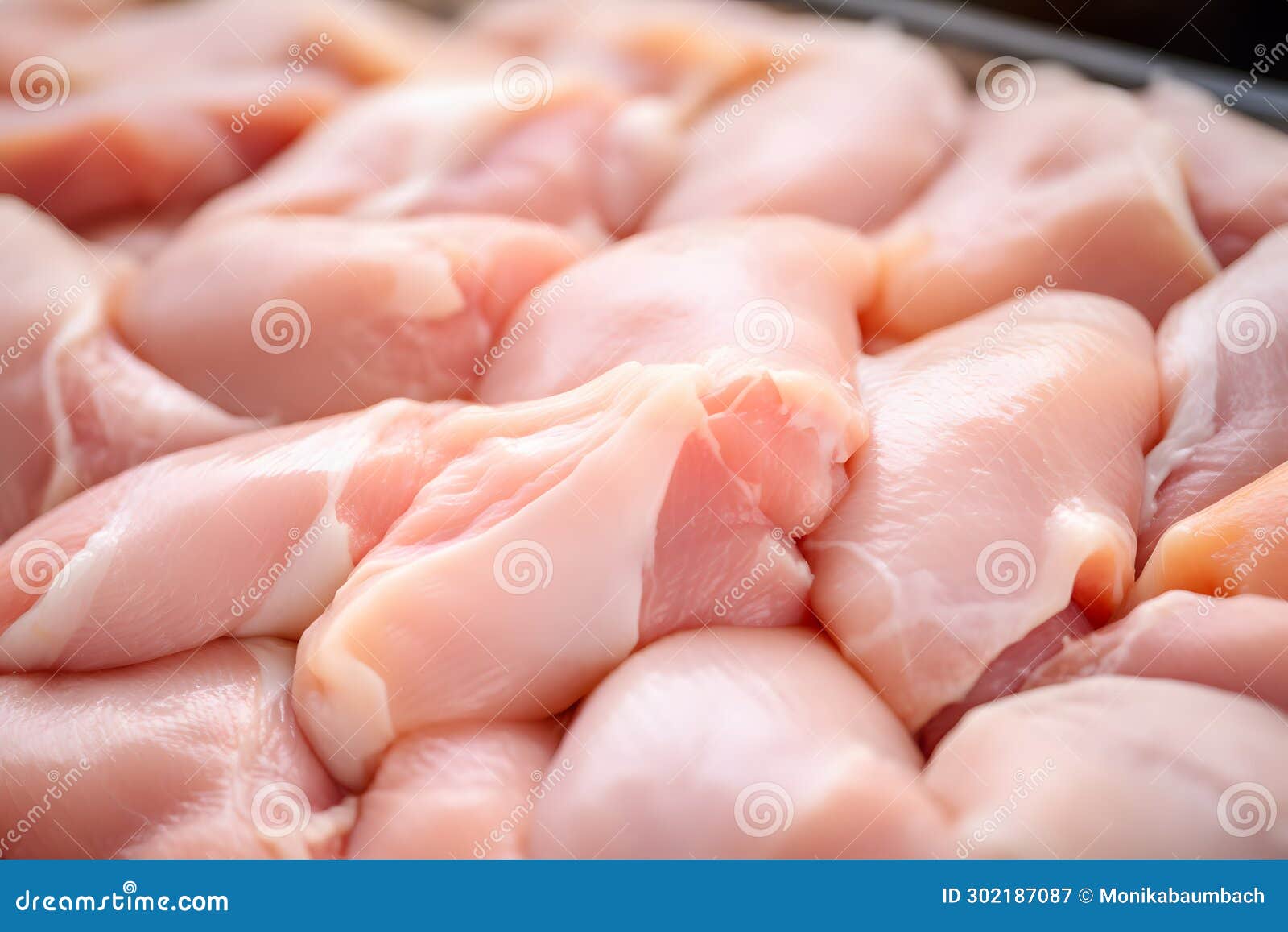 Chunks of raw chicken meat stock illustration. Illustration of uncooked ...