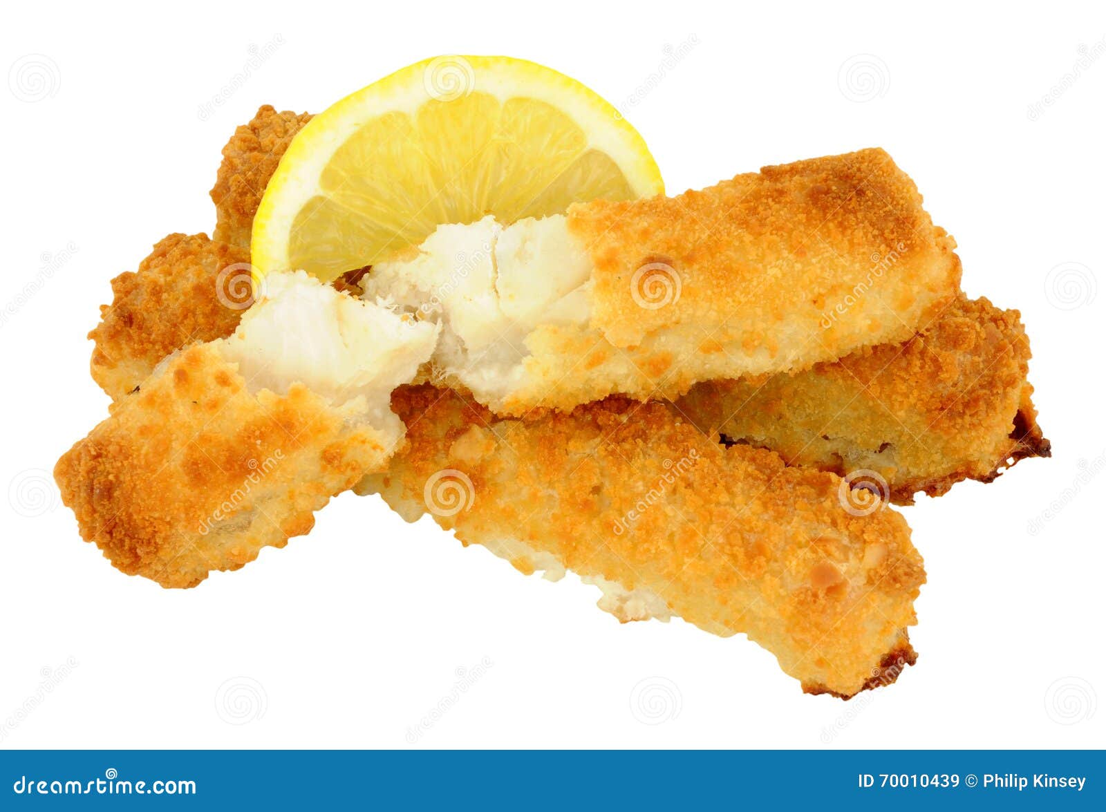 Chunky Breadcrumb Coated Cod Fish Fingers Stock Image - Image of ...