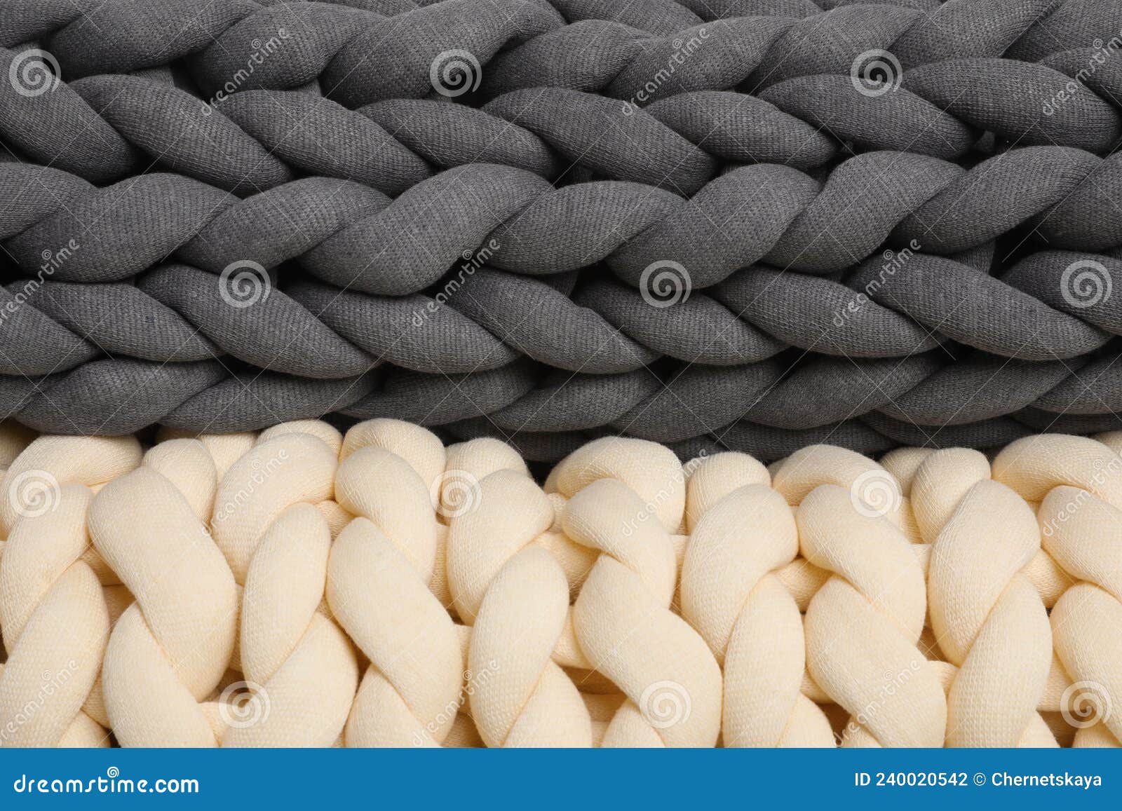 Chunky Knit Blankets As Background, Closeup View Stock Photo - Image of ...