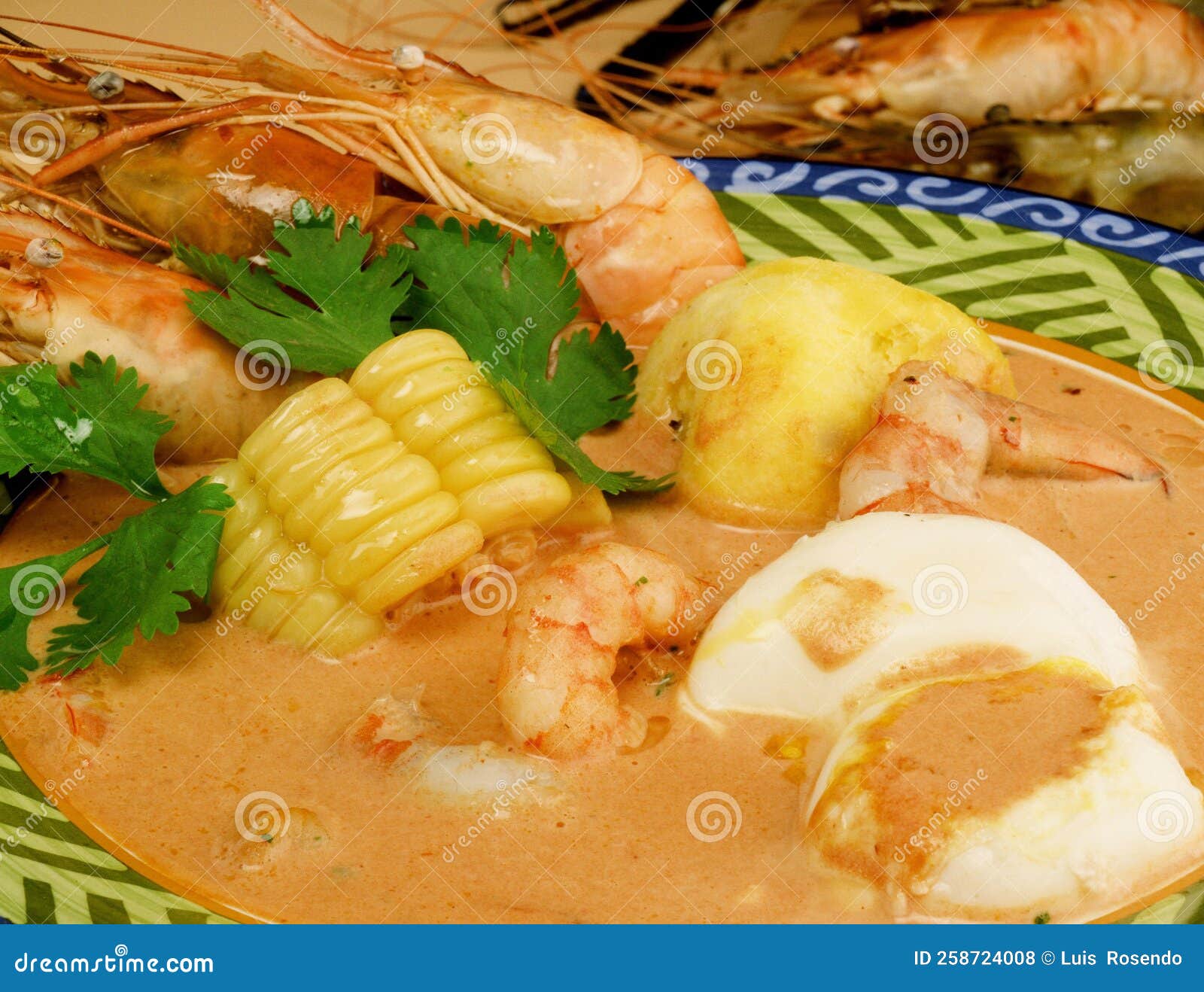 Chupe De Camarones, Peruvian Shrimp Chowder Stock Photo - Image of ...