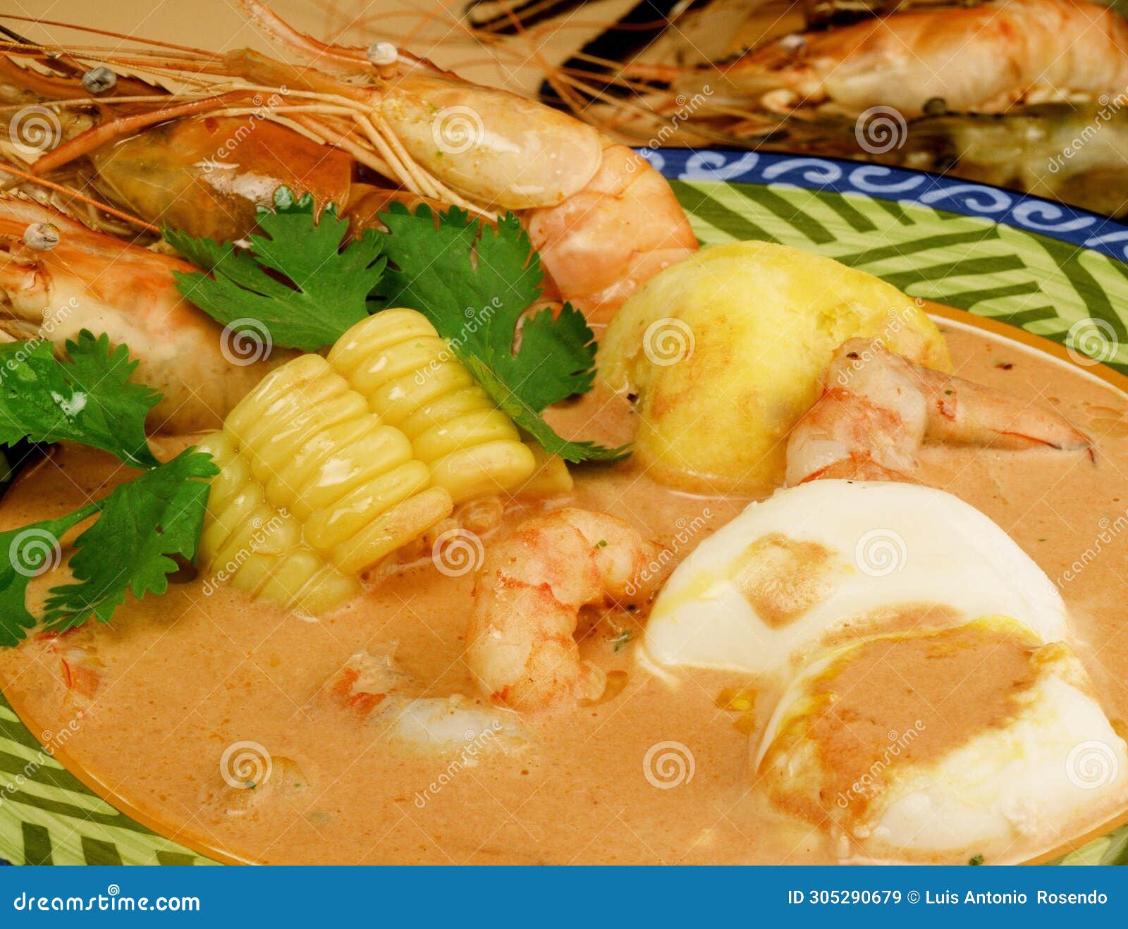 Chupe De Camarones, Peruvian Shrimp Chowder Stock Image - Image of food ...