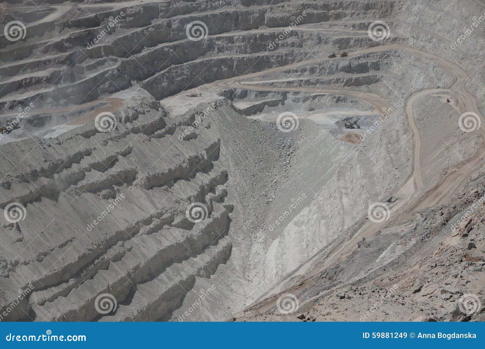Chuquicamata, Atacama, Chile Stock Image - Image of material, copper ...
