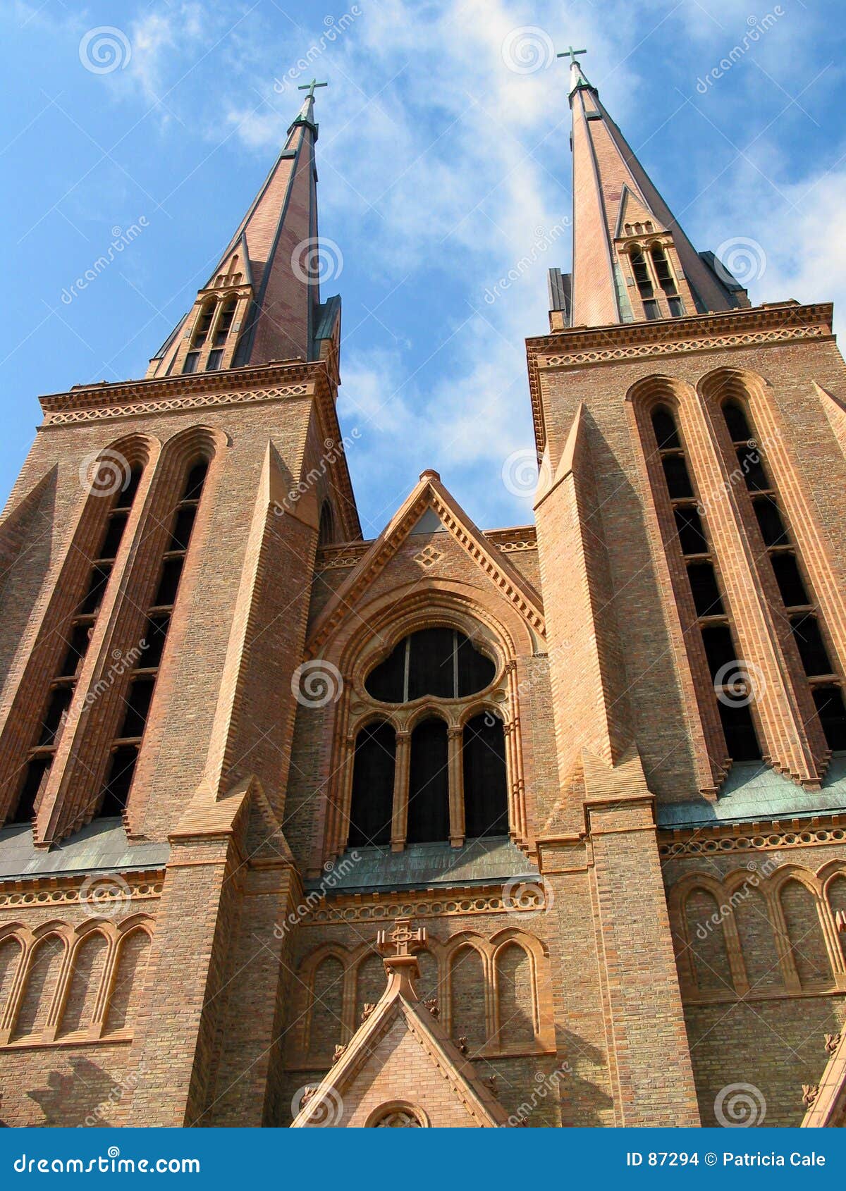 Church Twin Spires Towers Stock Photos - Free & Royalty-Free Stock ...