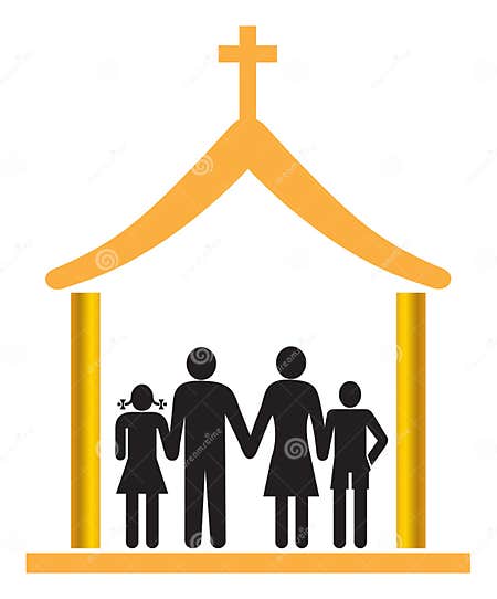 Church stock vector. Illustration of father, family, catholic - 24682983