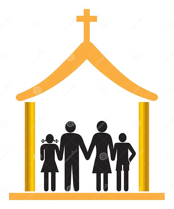 Church stock vector. Illustration of father, family, catholic - 24682983