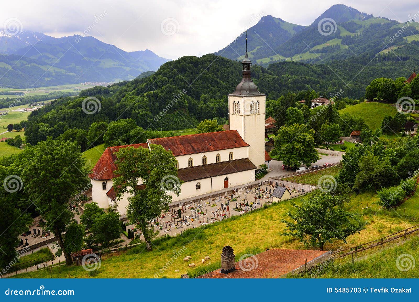 Church stock image. Image of village, grass, church, religious - 5485703