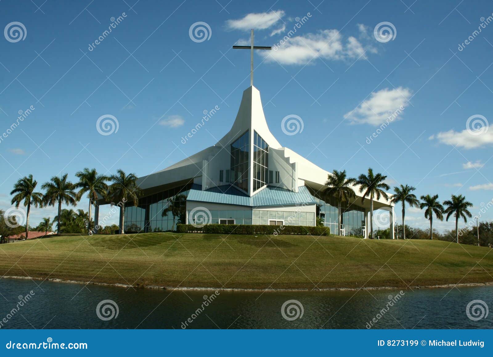Church stock image. Image of church, white, detail, landscaping - 8273199