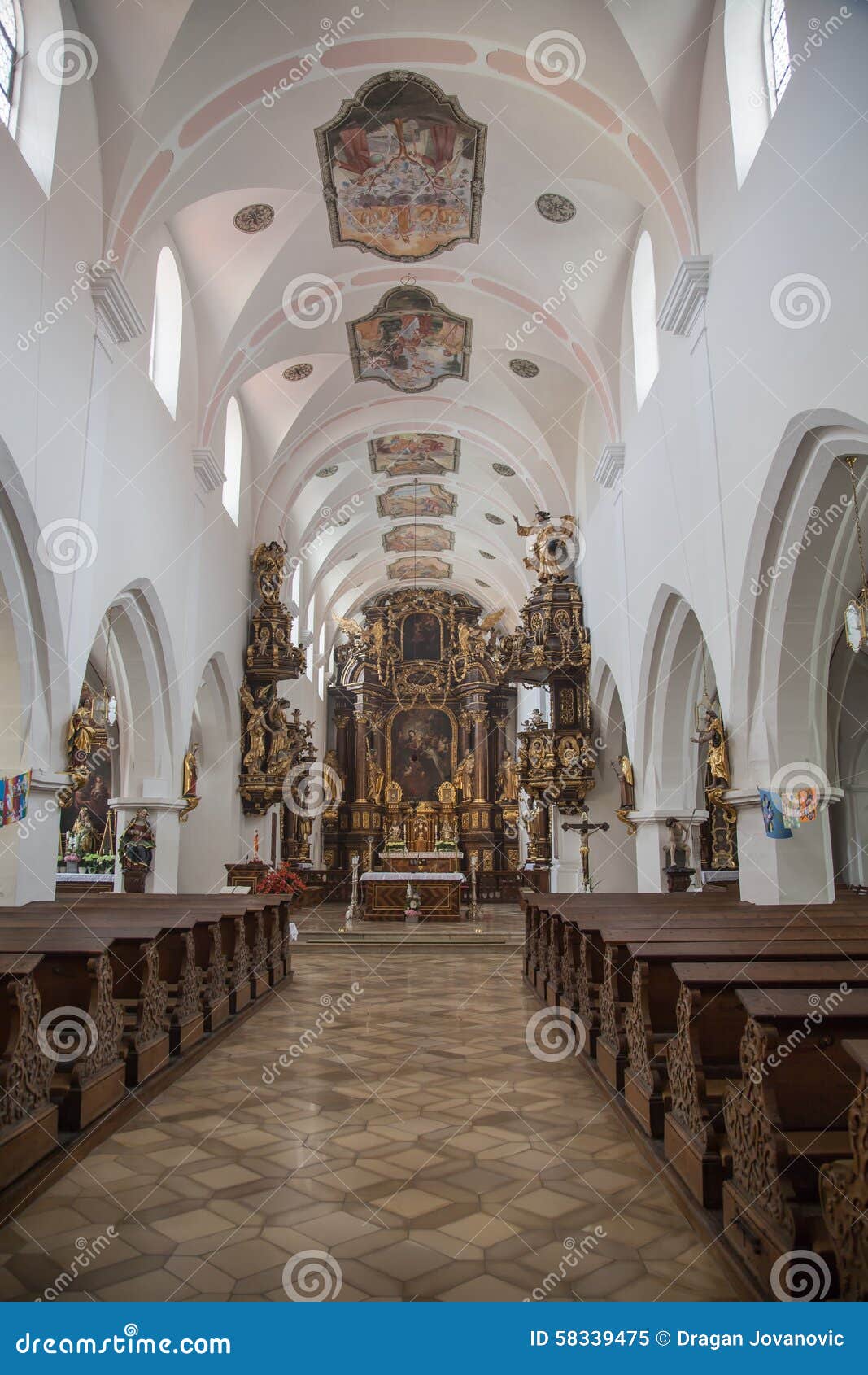 Church editorial image. Image of light, downtown, bavaria - 58339475