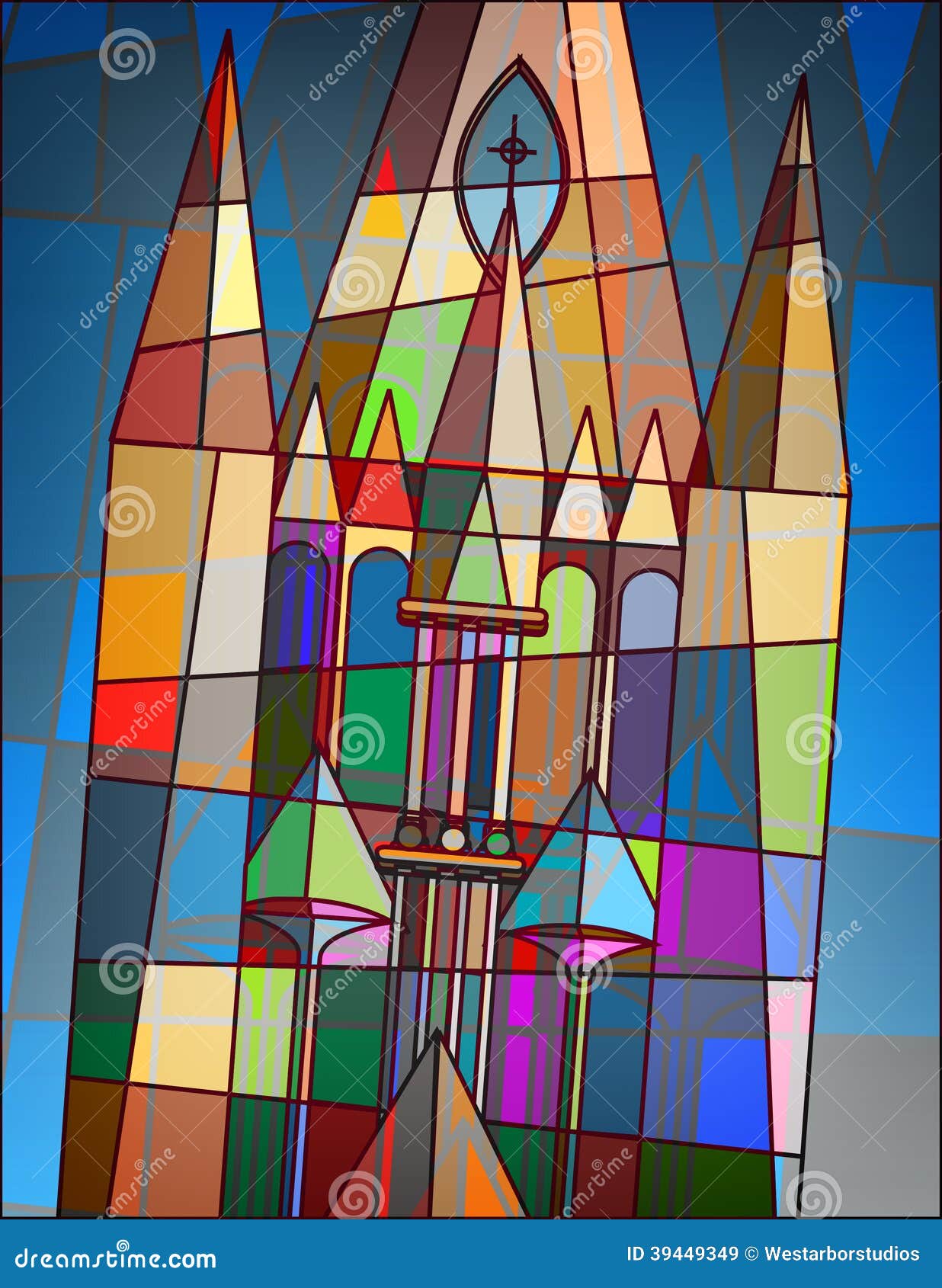 Church stock illustration. Illustration of sanctuary - 39449349
