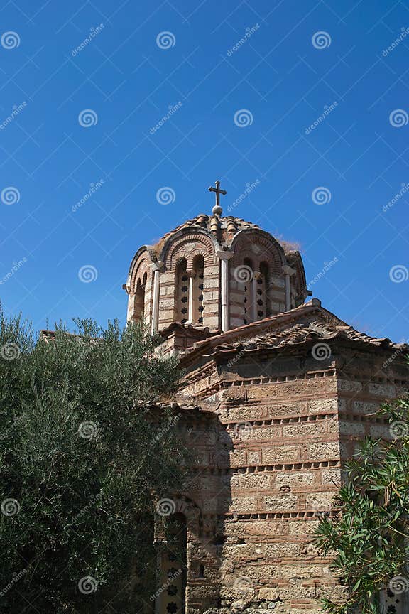 Church in Acropolis stock image. Image of calm, church - 26990709