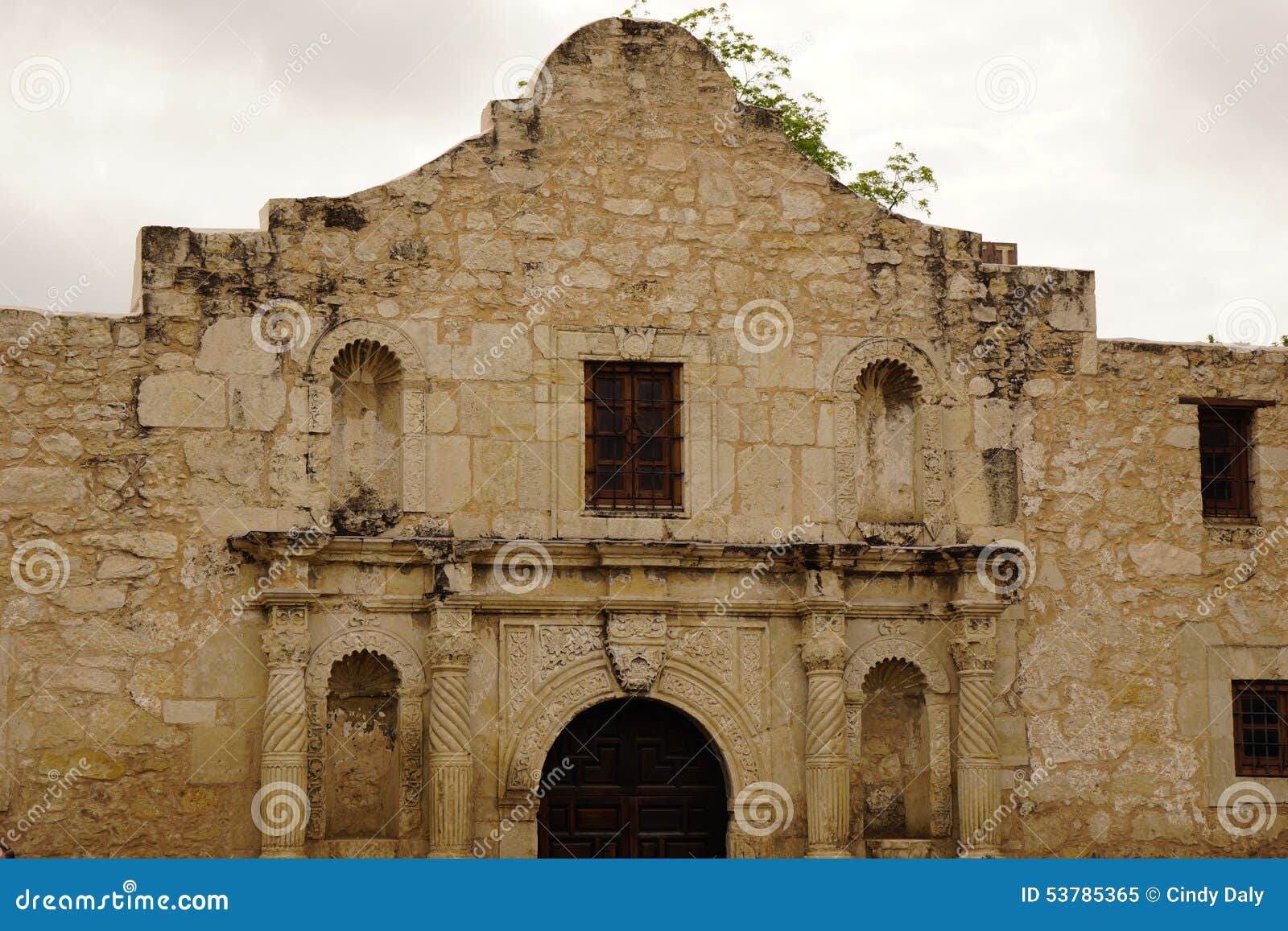 The church at the Alamo stock image. Image of texas, backgound - 53785365