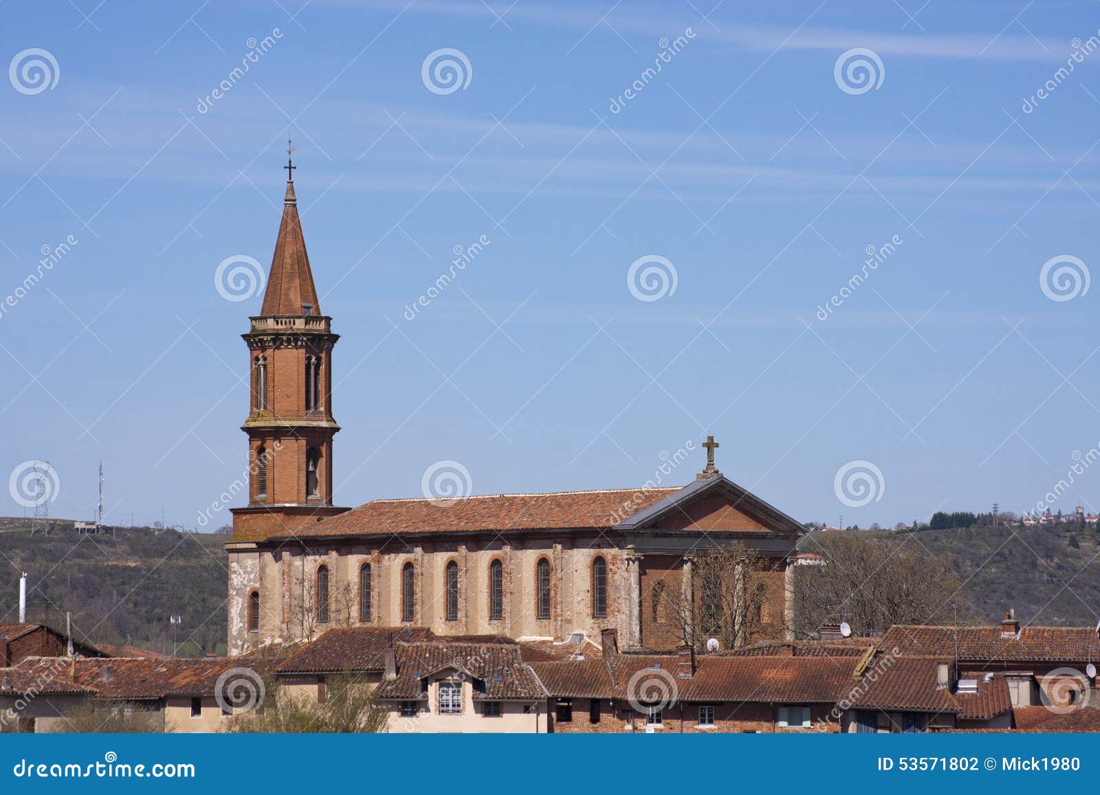 Church of Albi stock photo. Image of tourism, city, religion - 53571802