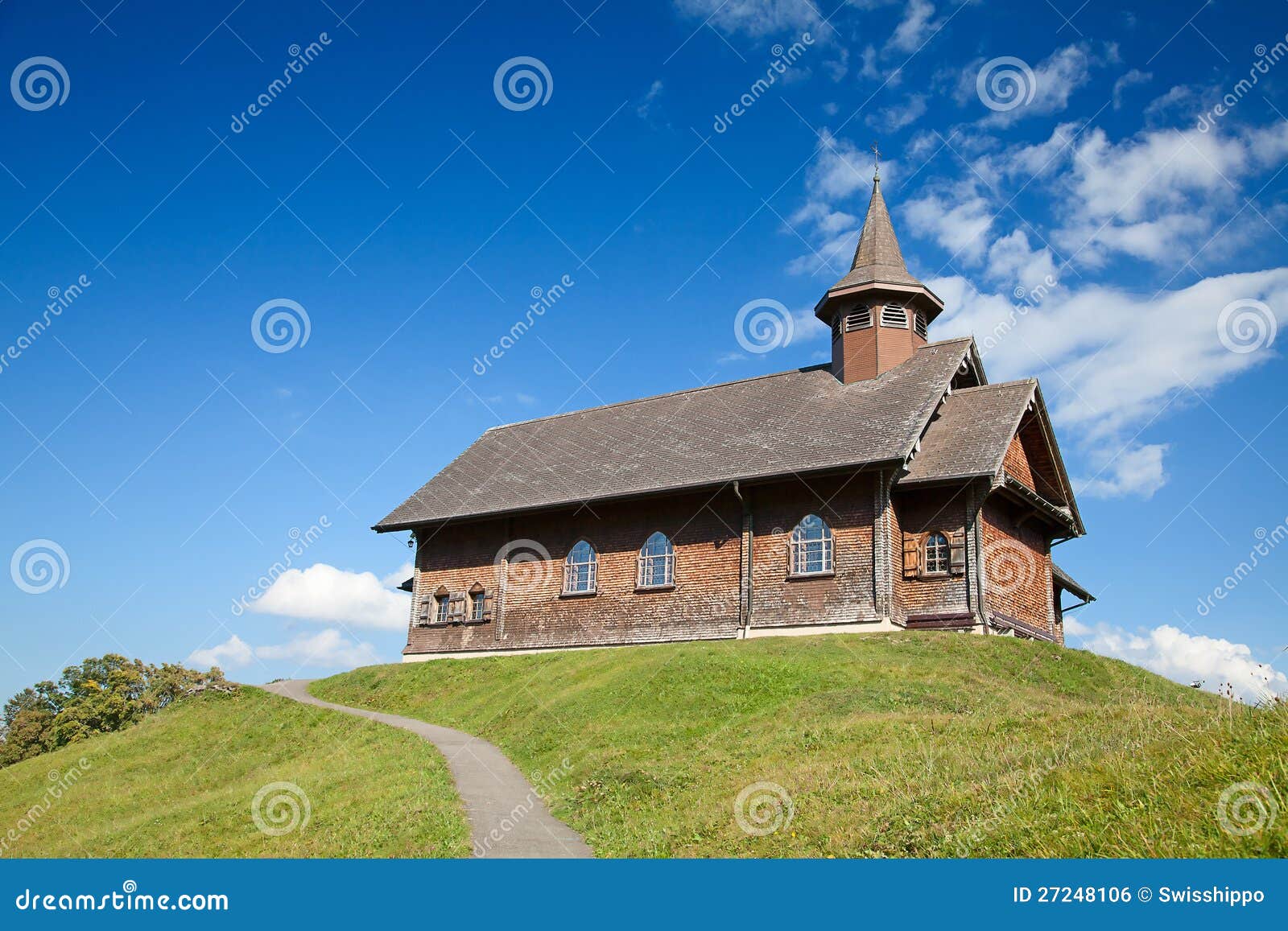 Church in alpine village stock photo. Image of gold, beauty - 27248106