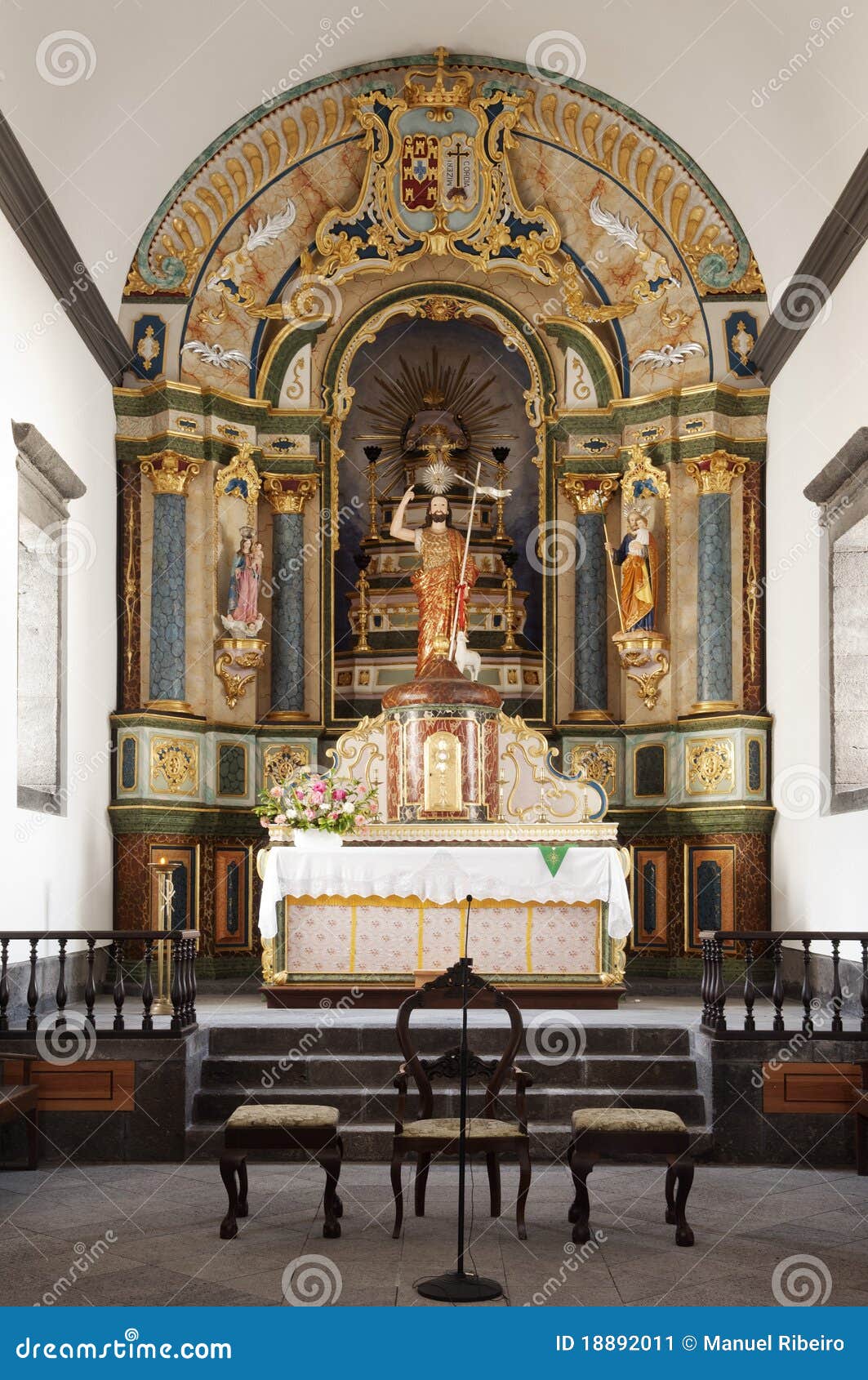 Old Church Altar In A Historic Abbey Royalty-Free Stock Image ...