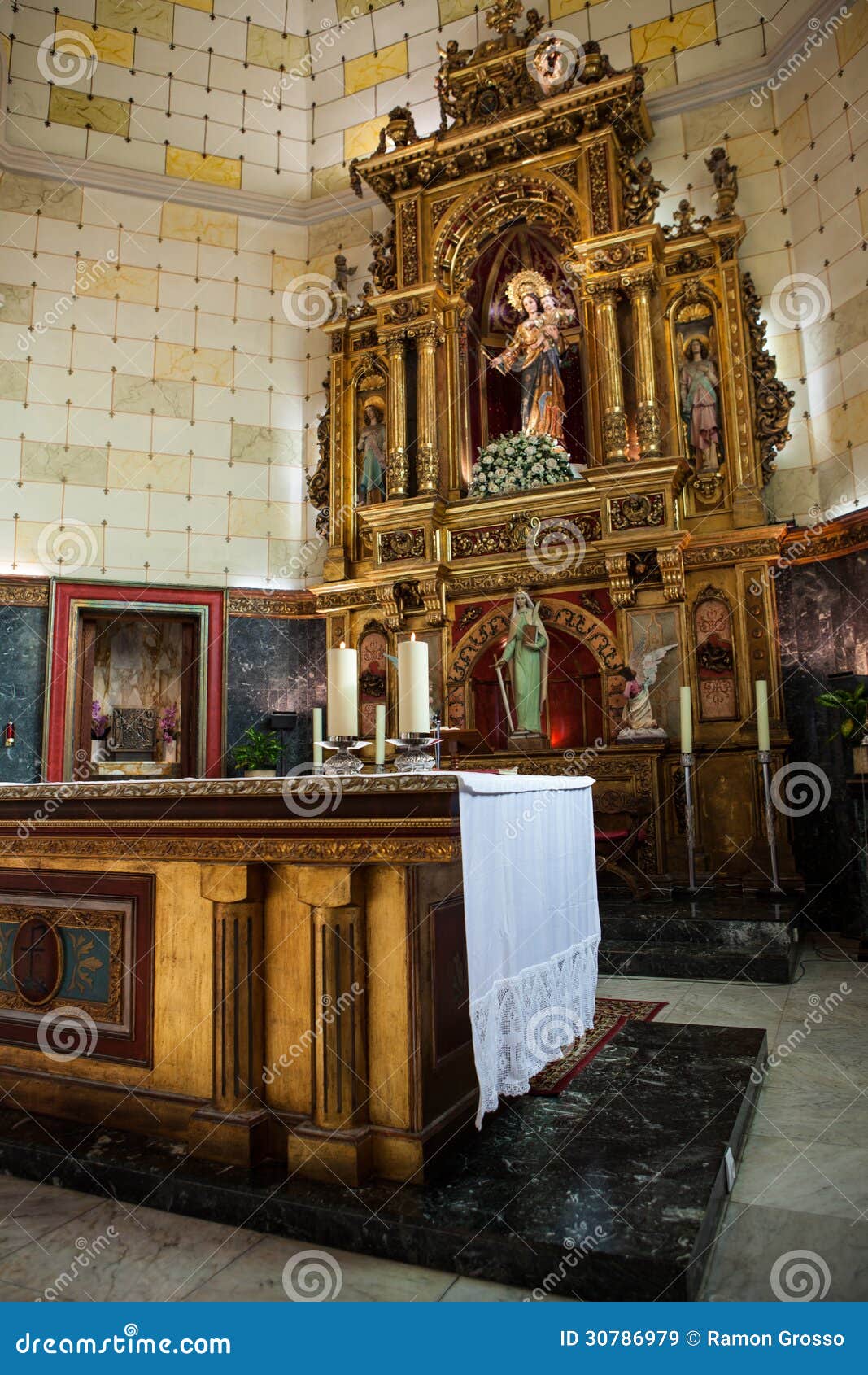 Church altar stock image. Image of altar, faith, church - 30786979