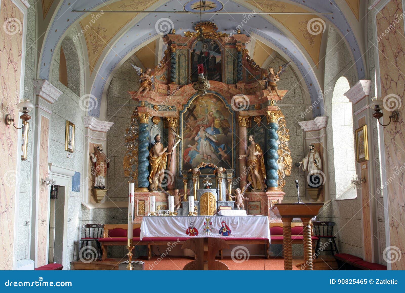 Church altar stock image. Image of christian, croatia - 90825465