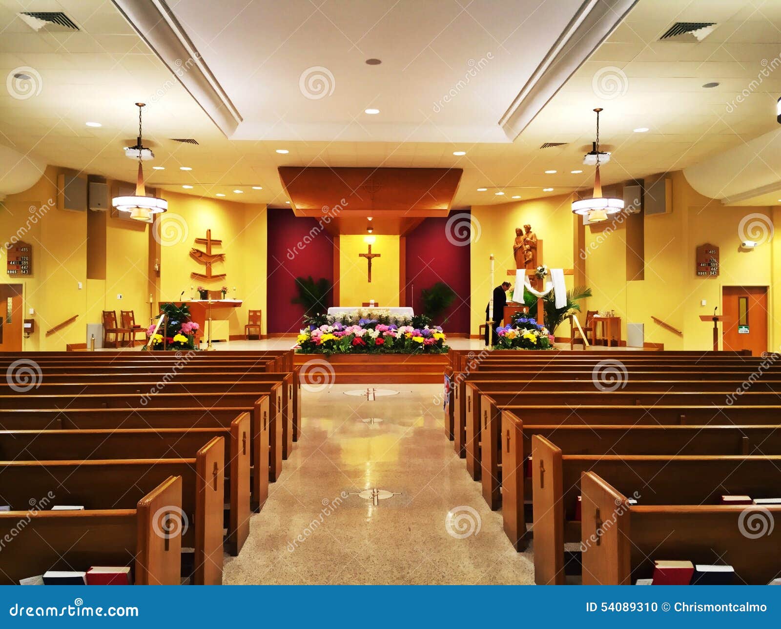 Church Altar stock photo. Image of aisle, altar, christian - 54089310