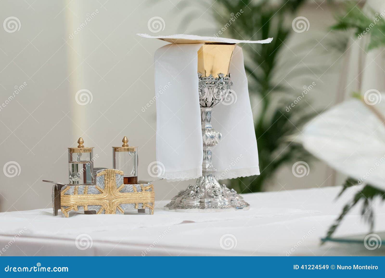Church altar during mass stock image. Image of lord, church - 41224549