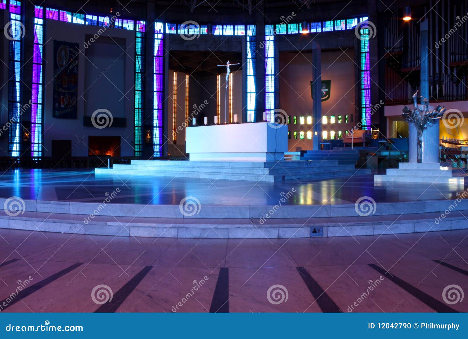 Church alter stock photo. Image of stained, alter, cross - 12042790