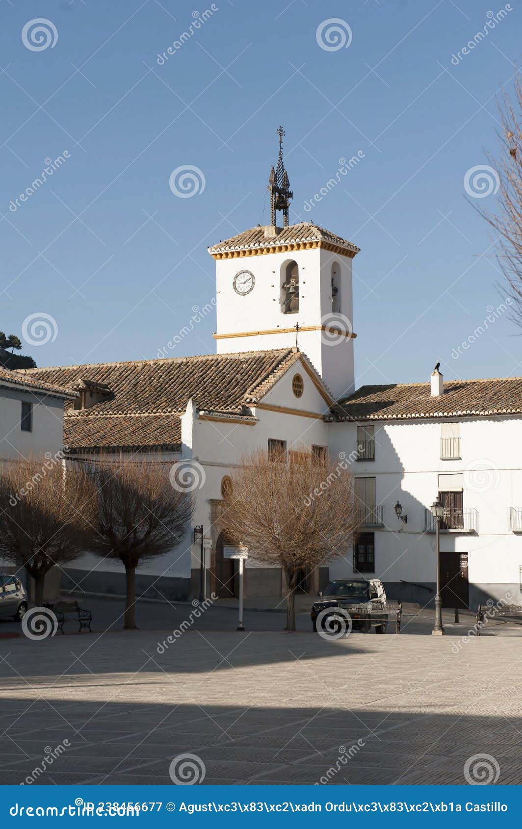 Church of the Announcement of the Villa De Gor in Granada Stock Image ...