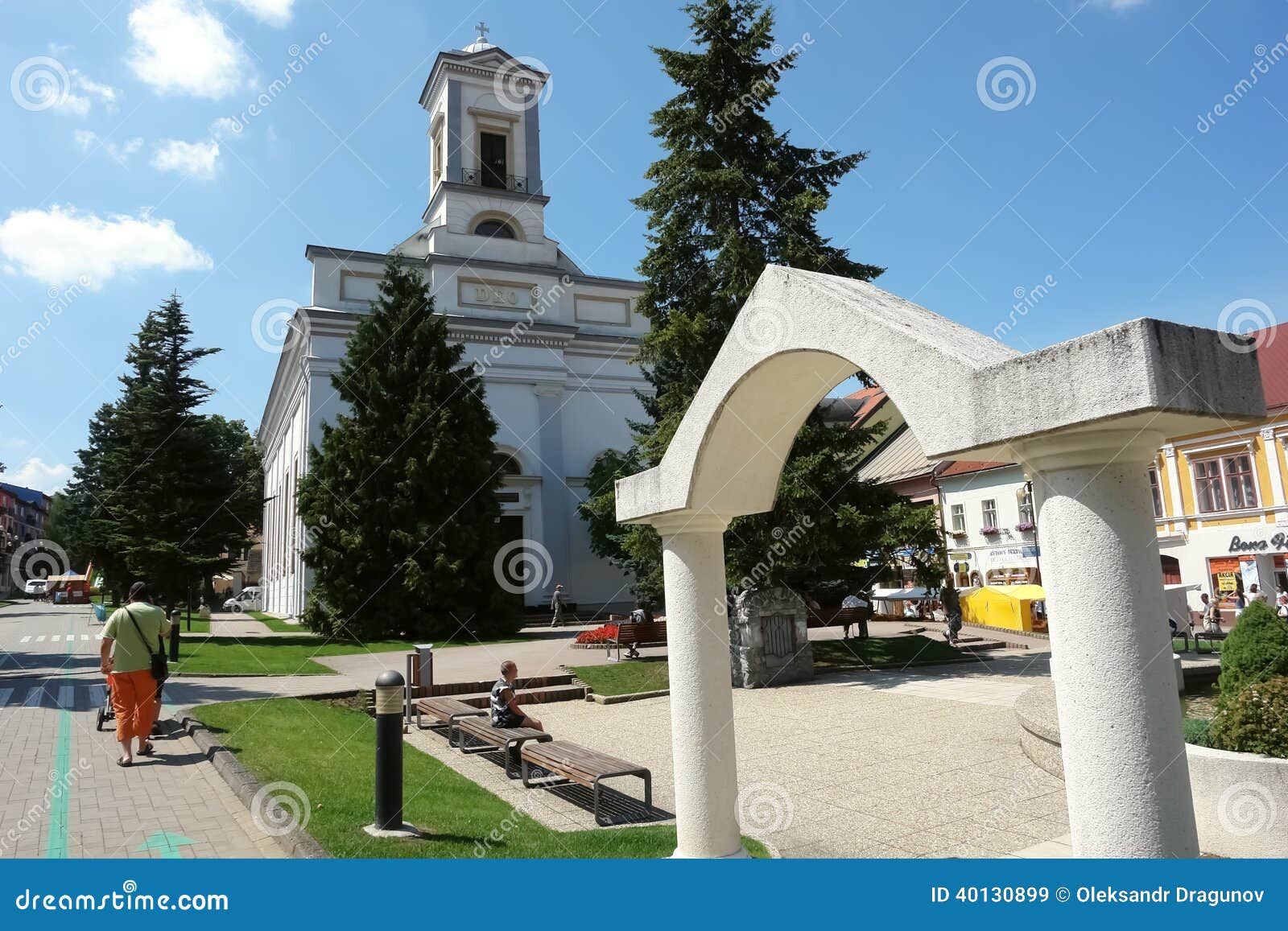 Poprad, Slovakia - December 31, 2019: The People At Winter Old Town ...