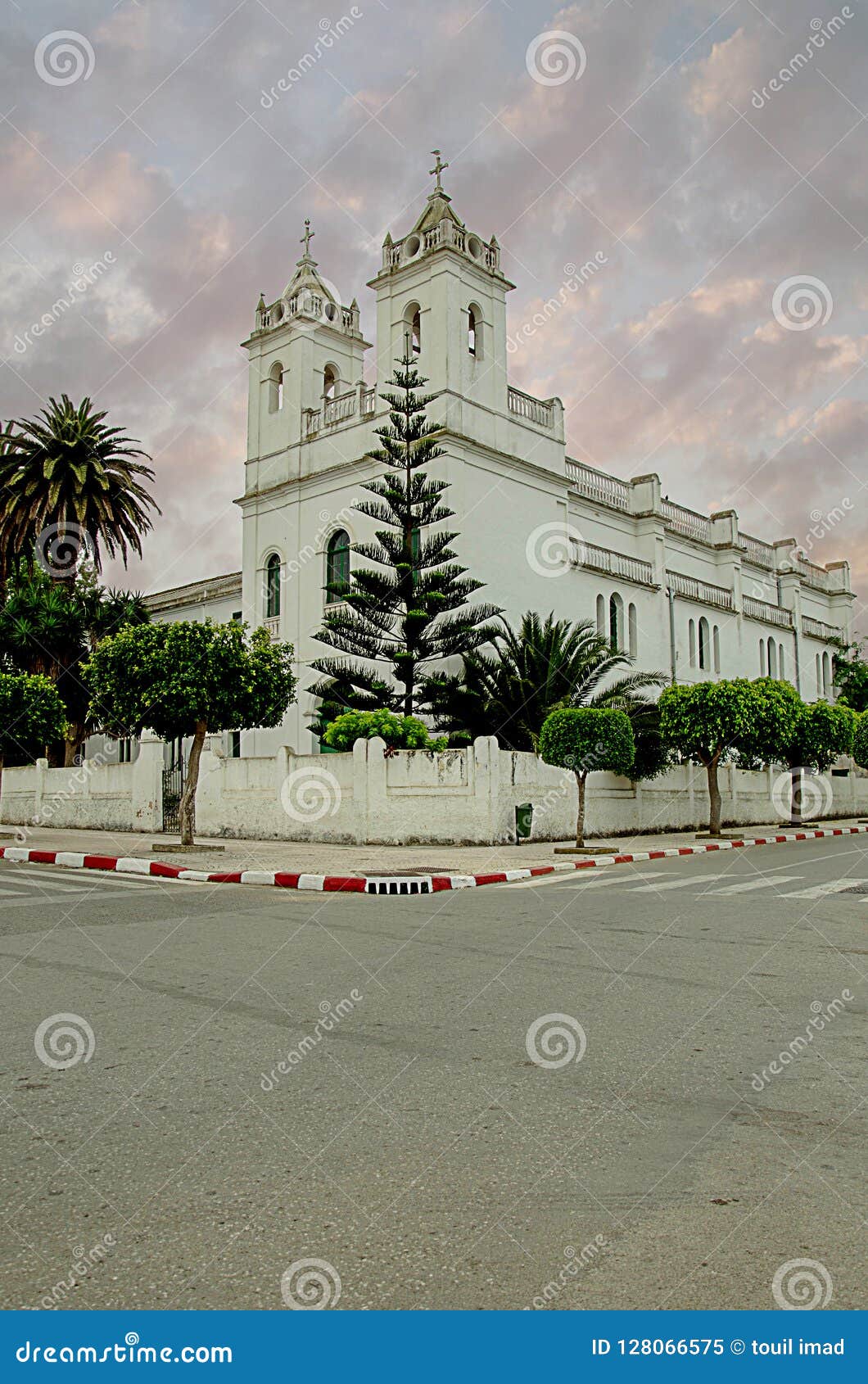 A church stock image. Image of morocco, asilah, tangier - 128066575