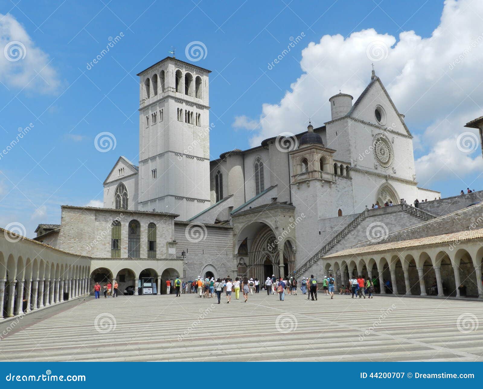 Church in Assisi stock image. Image of umbria, italy - 44200707