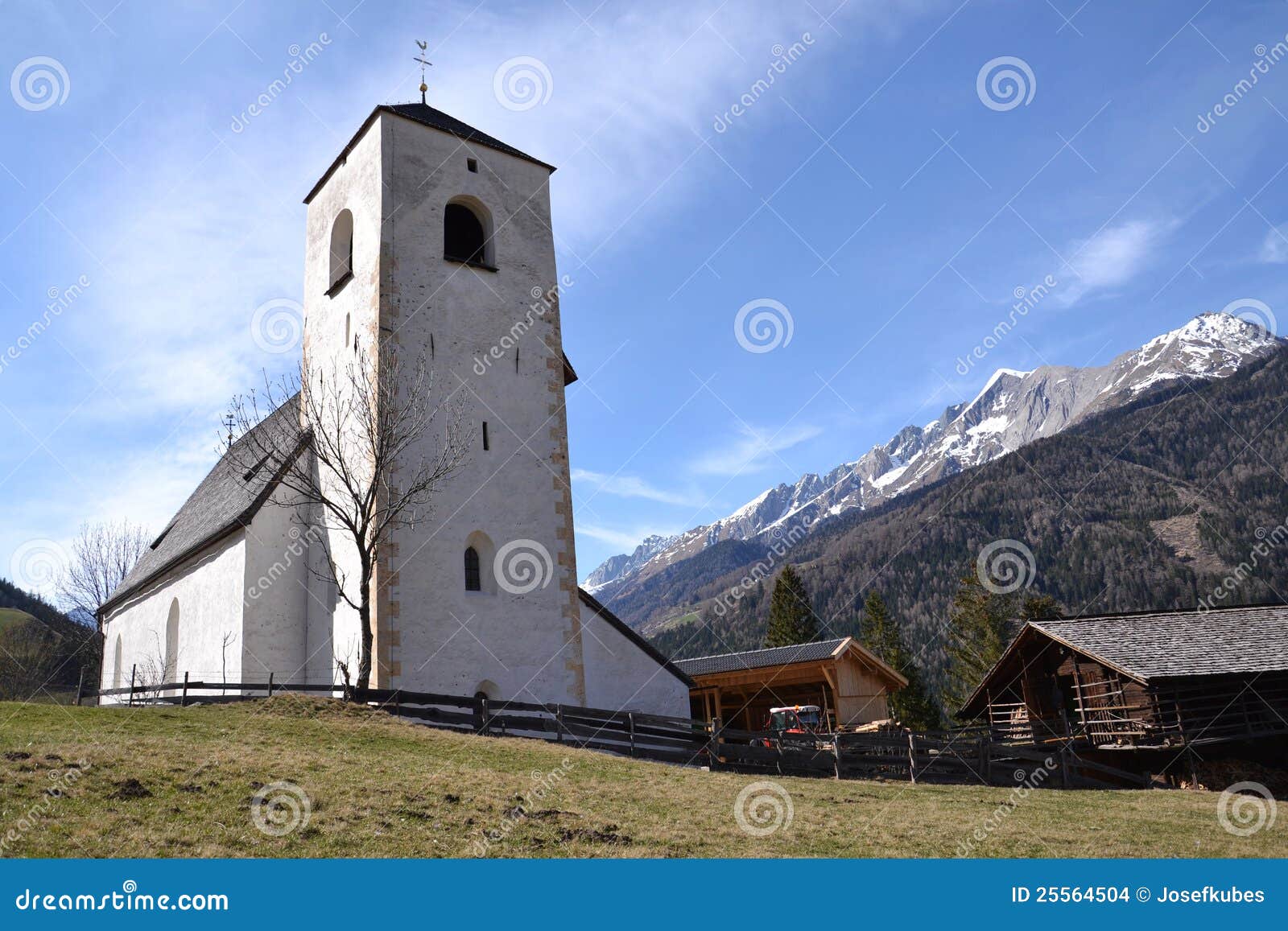 Church in Austria stock photo. Image of rock, blue, mountains - 25564504